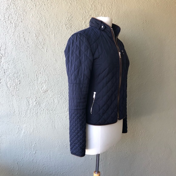 Zara | Jackets & Coats | Zara Navy Blue Jacket | Poshmark